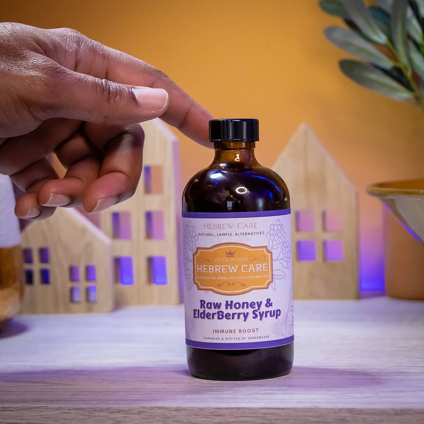 Raw Honey Elderberry Syrup – Hebrew Care