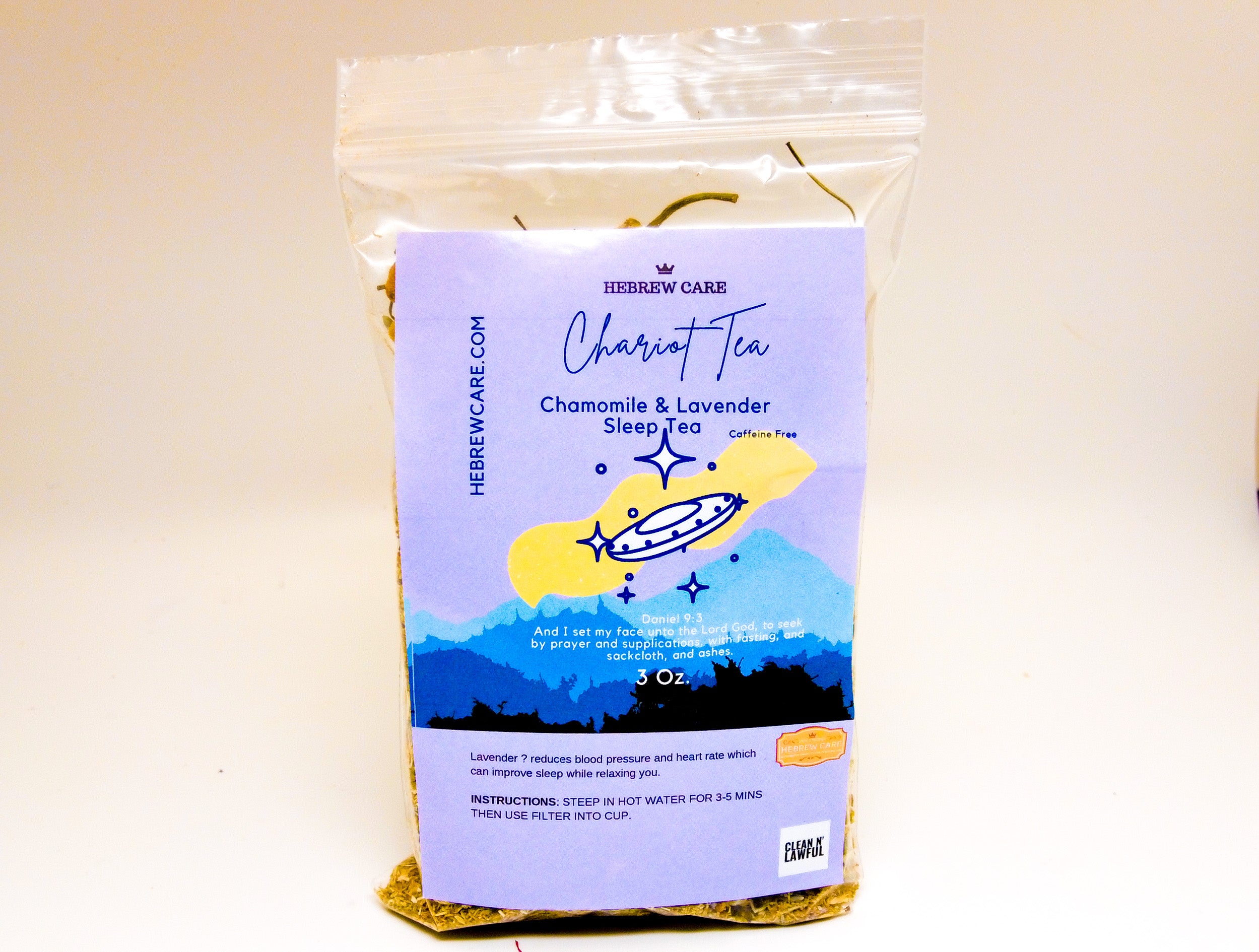 Chamomile & Lavender sleep tea – Hebrew Care